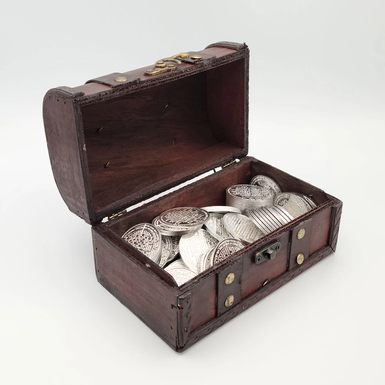 Wooden Treasure Chest with Coins – Living Waters Down Under ...