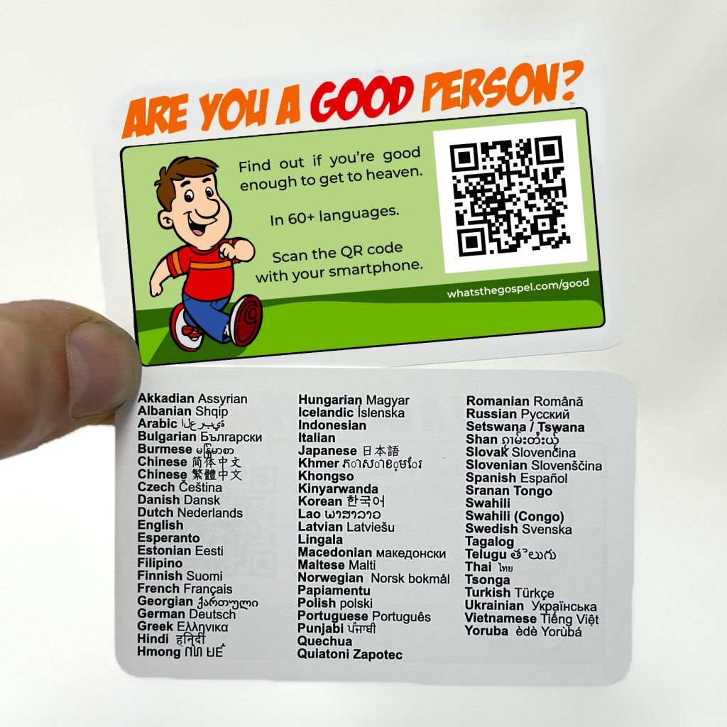 Multilingual Comic QR Cards – 50pk – Living Waters Down Under – New ...